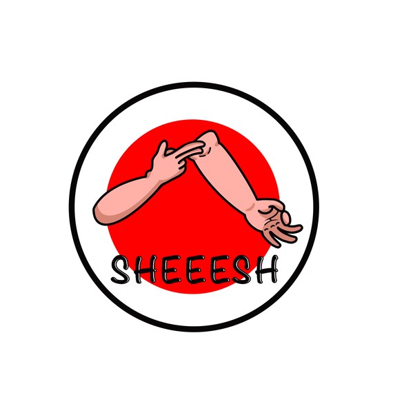 Sheesh Sticker with Arm | Etsy