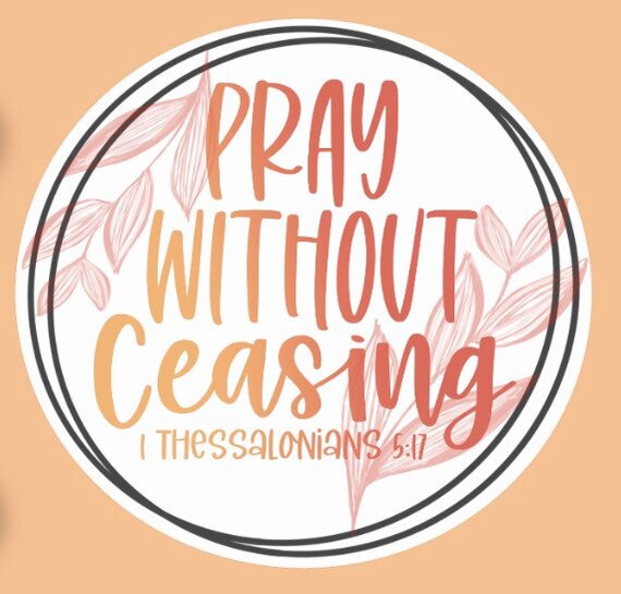 Labels Pray Without Ceasing {sticker} Stickers, Labels & Tags etna.com.pe