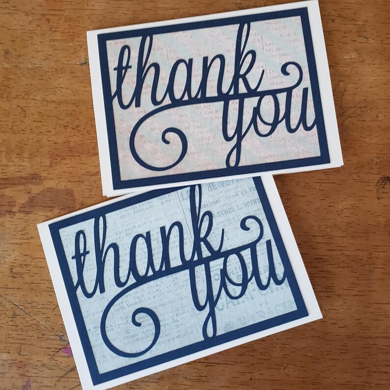 Framed Thank You Card Cut File, A2/A7 Sizes (digital Download) - Etsy