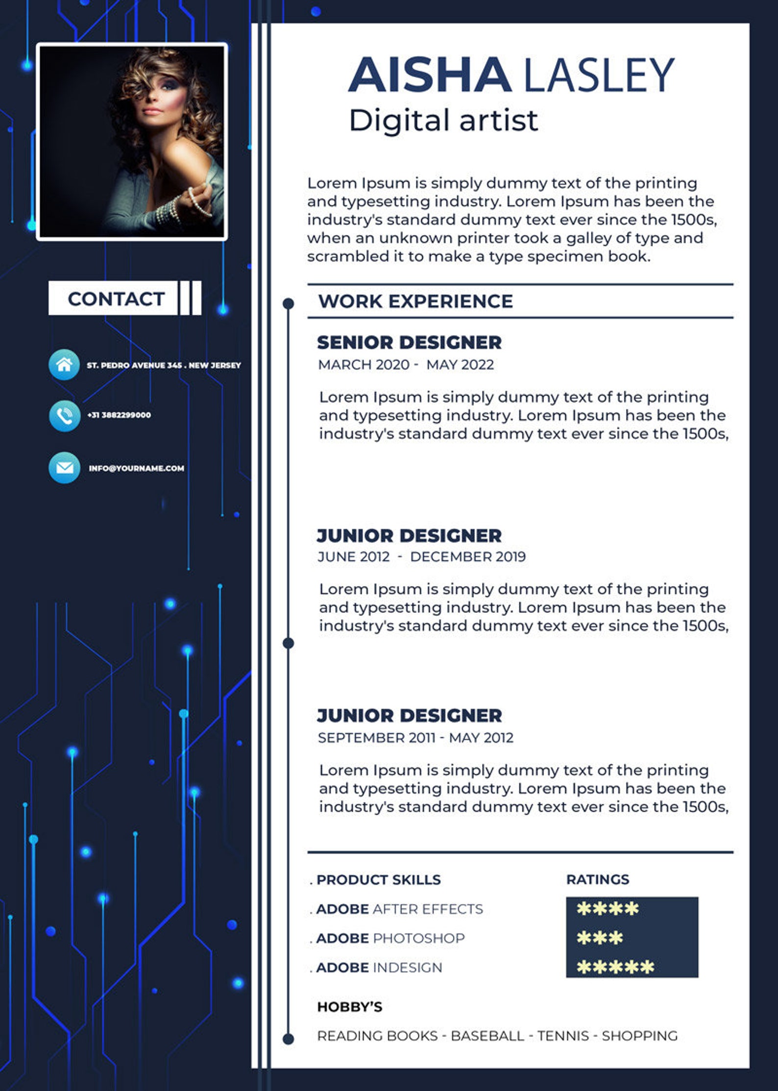 Professional Cv, Instant Download, Cv Template Professional, Cv ...