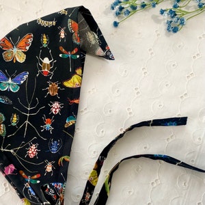Bandana Insect Black Kerchief Organic Cotton Bandanas Botanical Bug ...