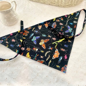 Bandana Insect Black Kerchief Organic Cotton Bandanas Botanical Bug ...