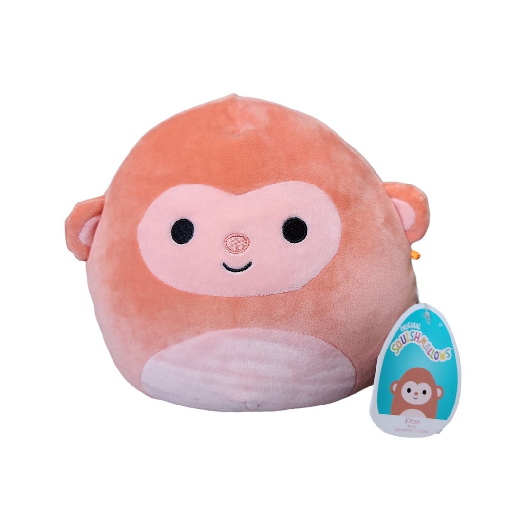 Squishmallows Kellytoy 2021 Elton the Monkey 8" Plush Stuffed Animal ...
