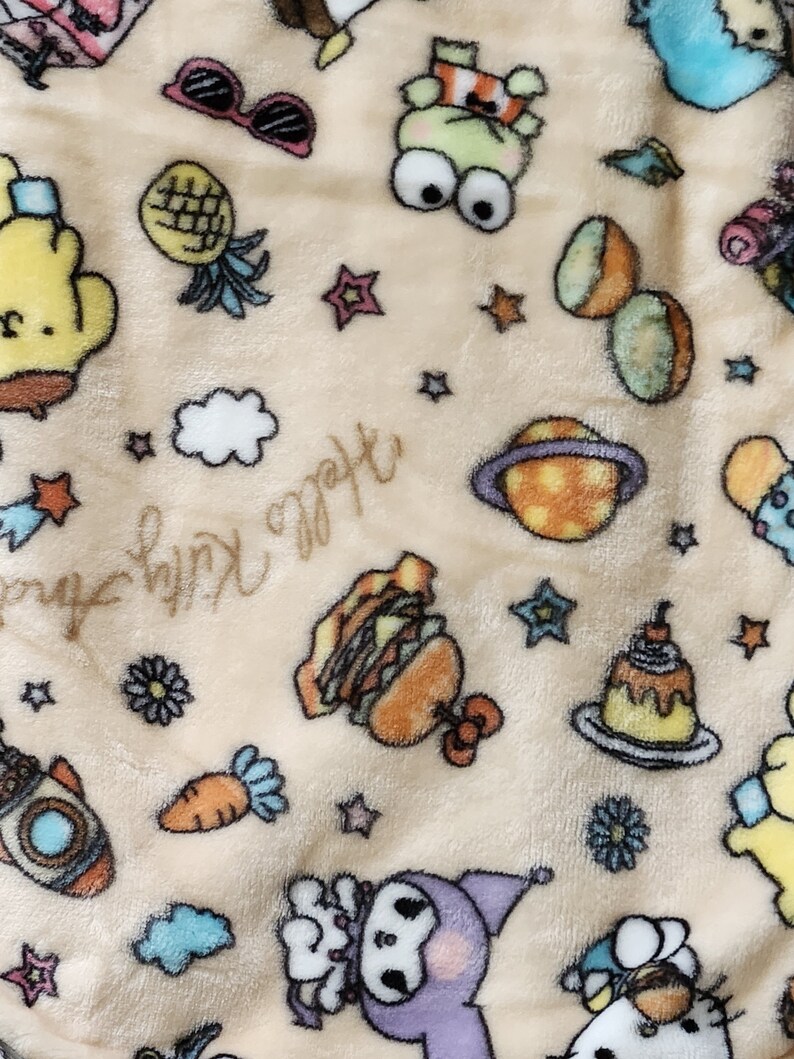 Hello Kitty and Friends 2024 Cloud Throw Comfy Fuzzy Blanket 60in X ...