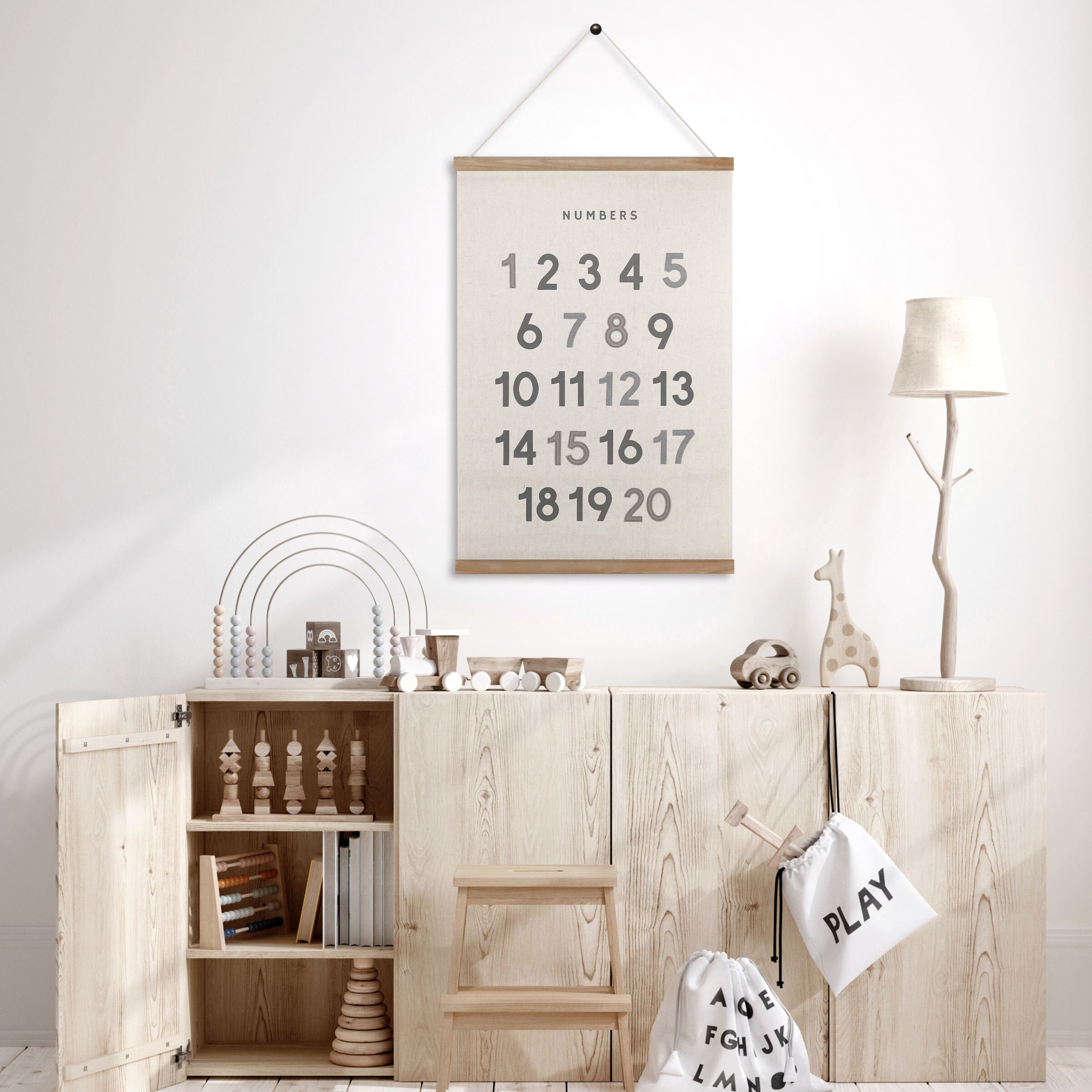 1624 Inch Embroidered Educational Poster With Wood Poster - Etsy