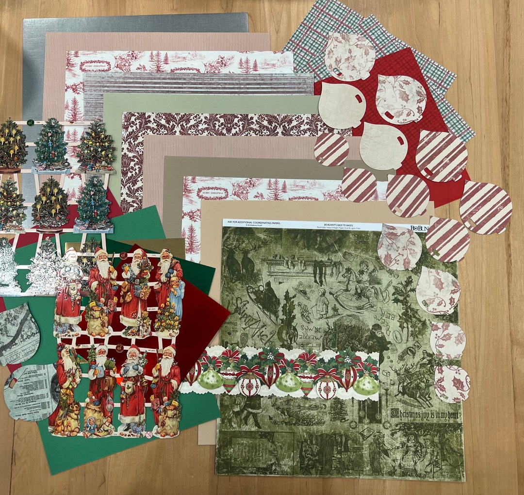 Jolly Scrapbook Paper Bundle 12x12 - Etsy