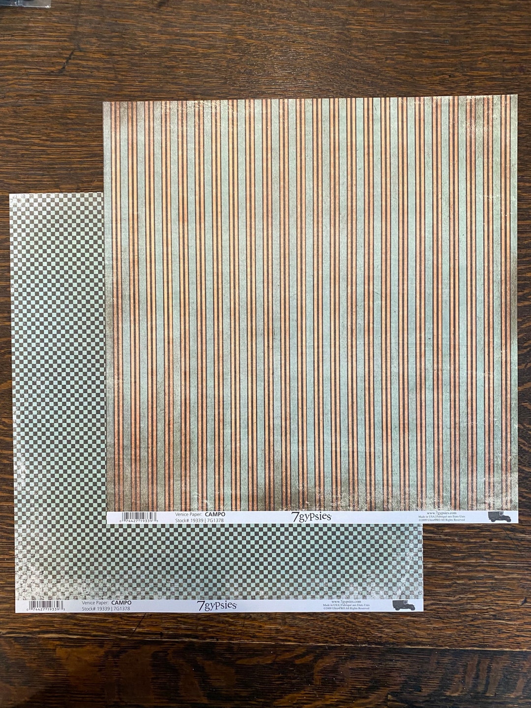 7gypsies Venice Paper: Campo Scrapbook Paper 12x12 Sheet - Etsy