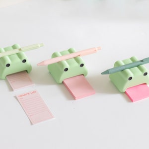 Frog Post-it Holder Cozy Desk Accessories - Etsy UK