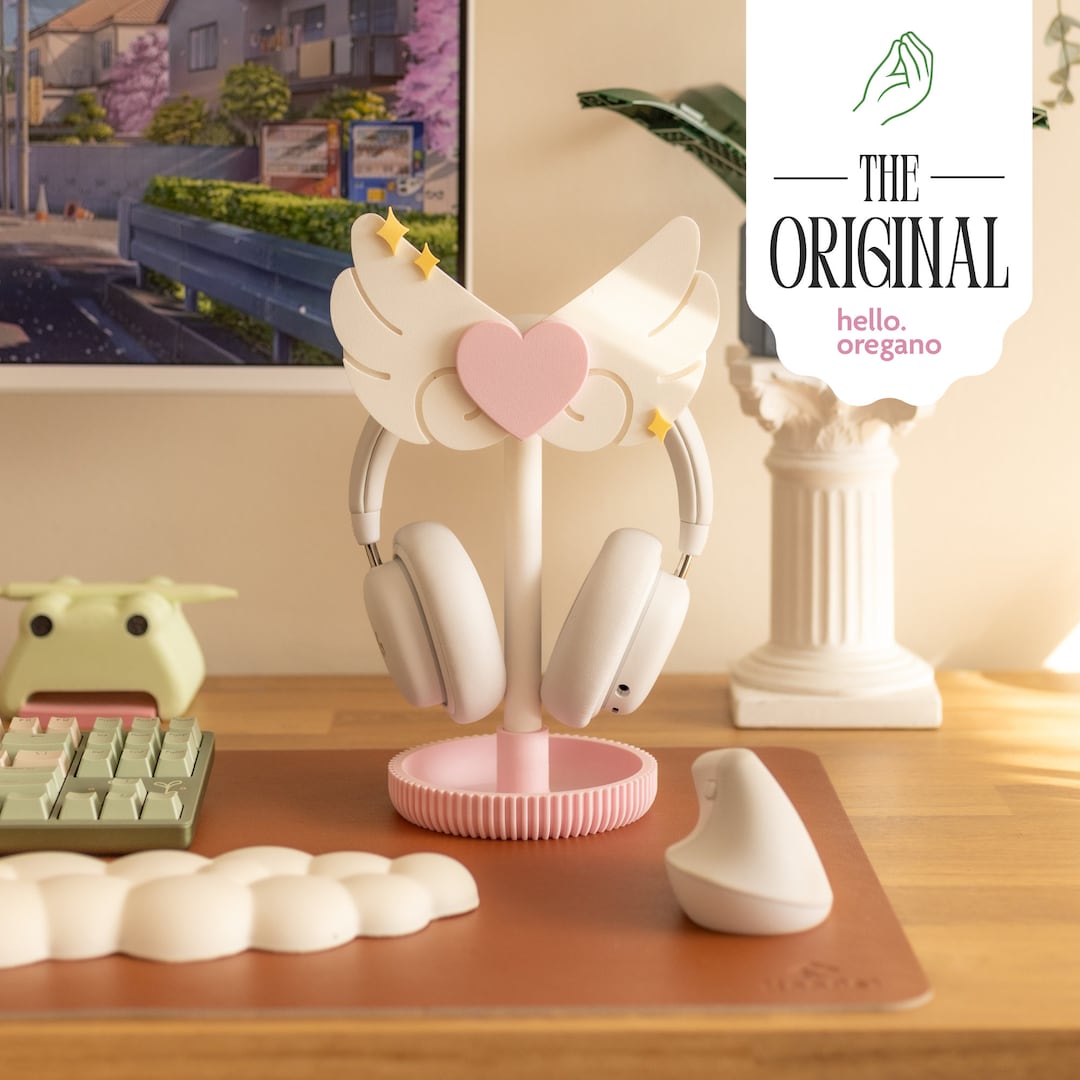 Angel Wings Headphone Stand: Kawaii Magical Girl Desk Accessory - Etsy