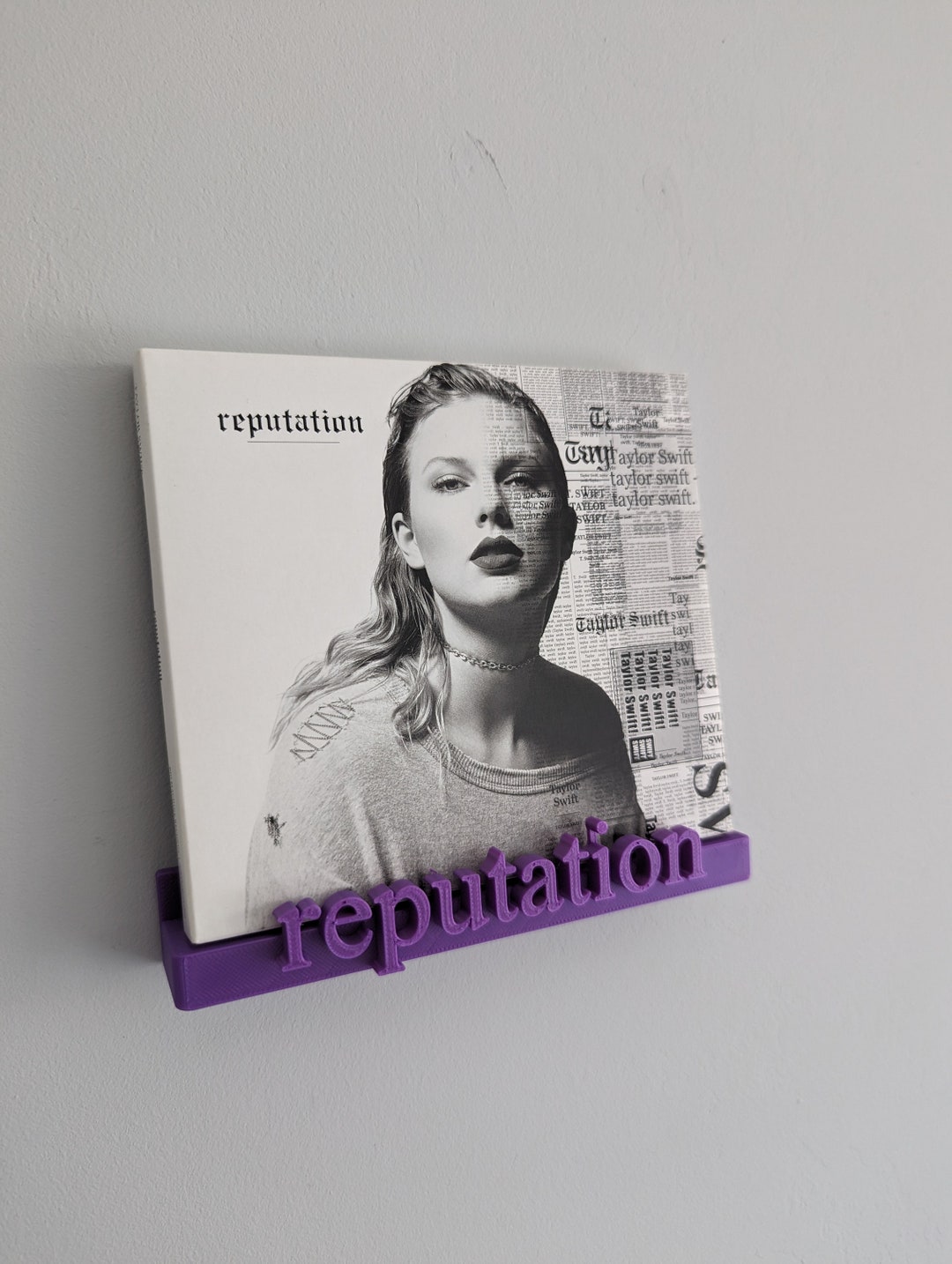 CD Wall Display for Taylor Swift reputation Customized CD Wall Mount ...