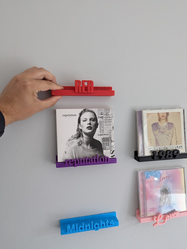 CD Wall Display for Taylor Swift "red" | Customized CD Wall Mount - Etsy UK