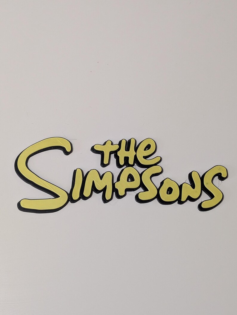 The Simpsons, 3D Printed TV Show Shelf / Wall Desk Art / Gamer Sign 3D ...