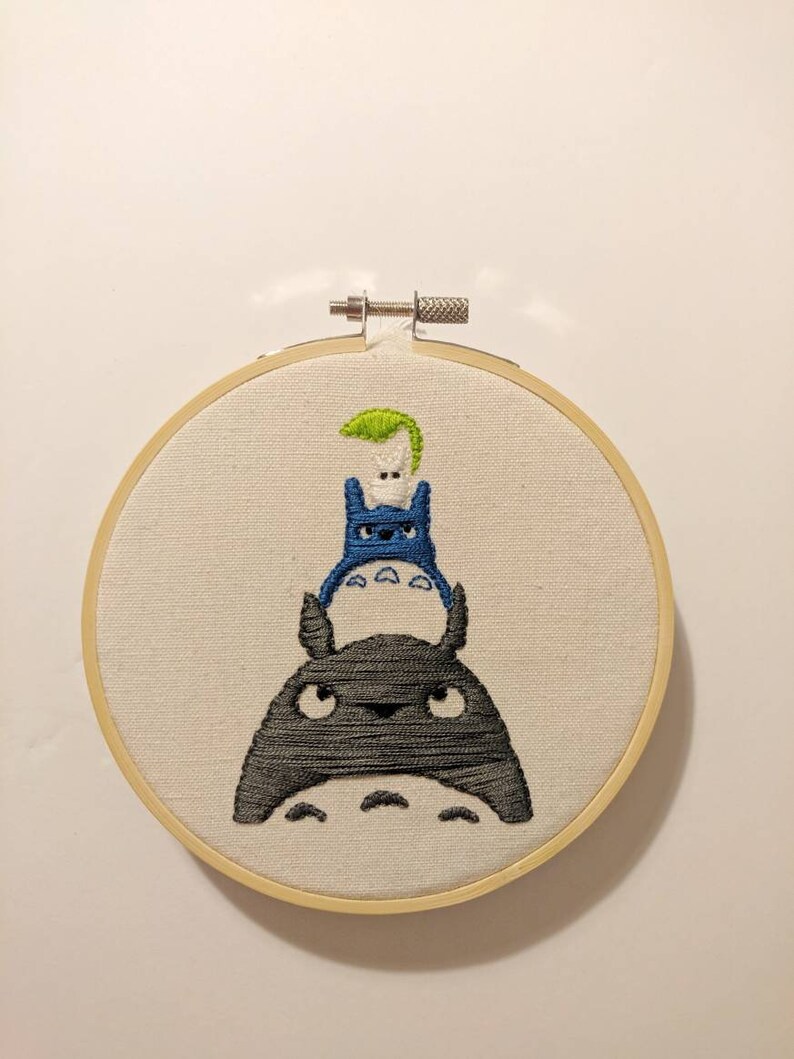 Japanese Cartoon Hand Embroidery - Etsy