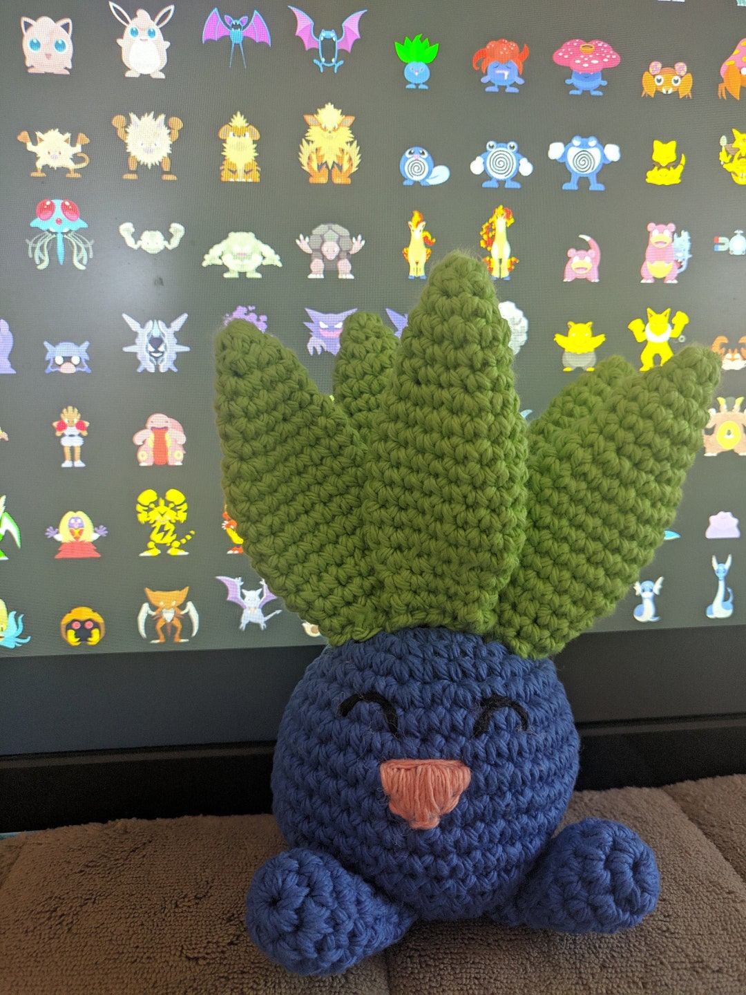 Oddish Plush, Blue Plant Japan Game Character - Etsy