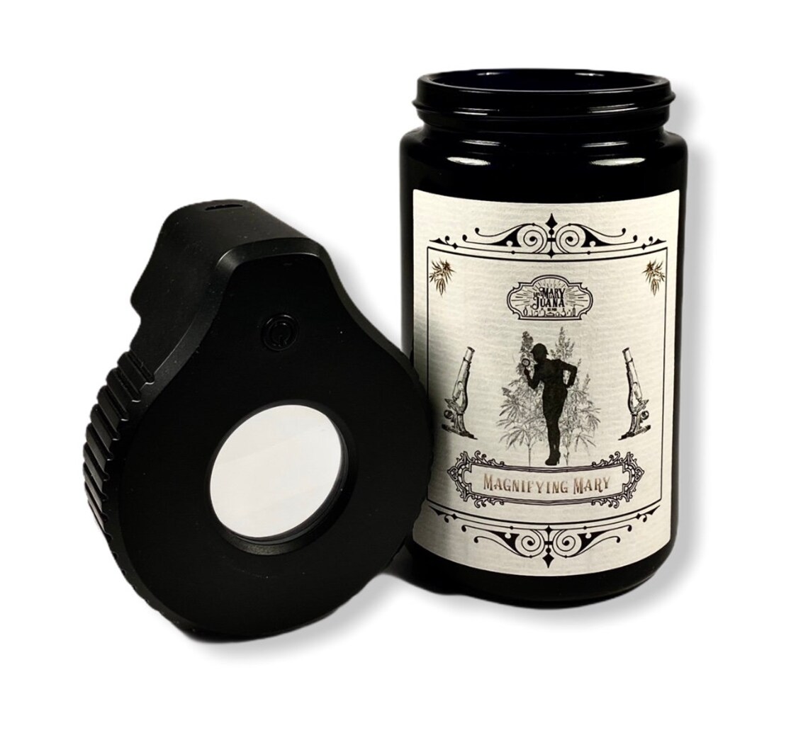 Stash Jar Magnifying Glass 6x Magnification With LED Light - Etsy Denmark