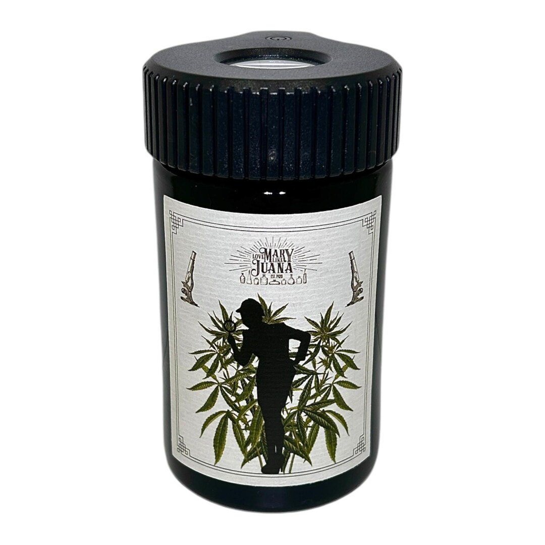 Stash Jar Magnifying Glass 6x Magnification With LED Light Magnifying ...