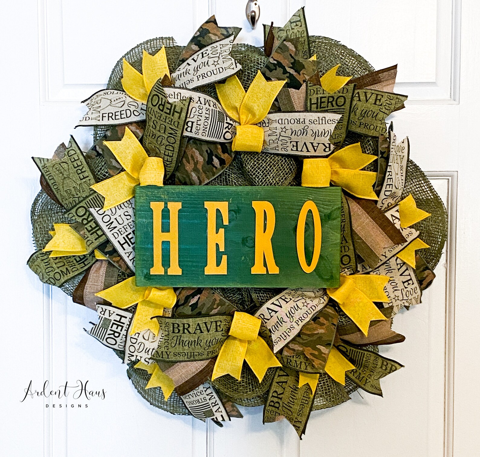 Army Hero Wreath, Deployment Wreath, U.S. Army Wreath - Etsy