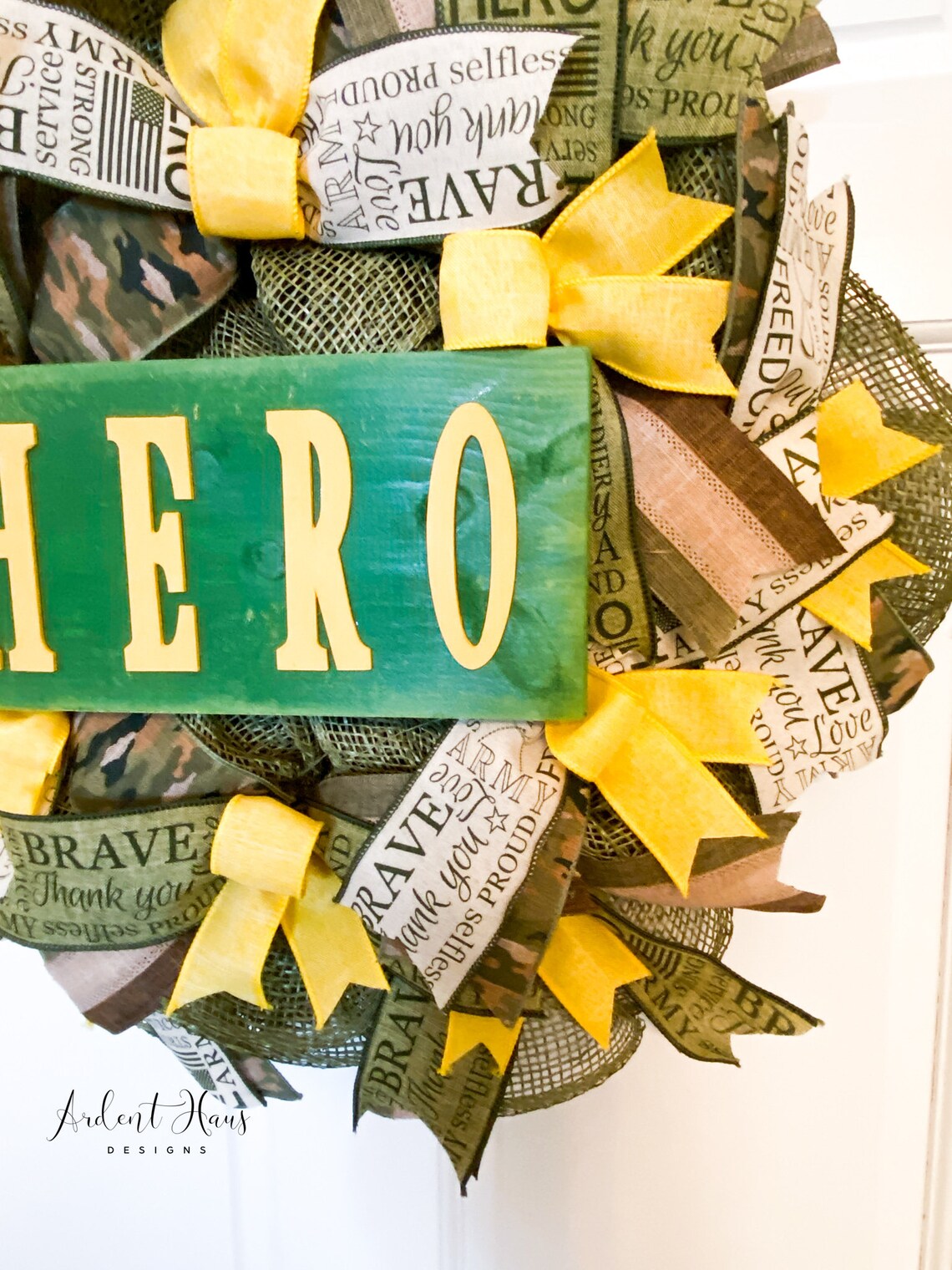Army Hero Wreath, Deployment Wreath, U.S. Army Wreath - Etsy