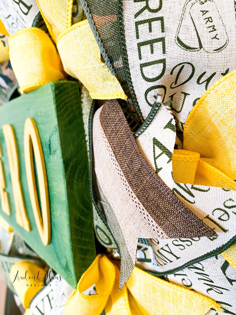 Army Hero Wreath, Deployment Wreath, U.S. Army Wreath - Etsy