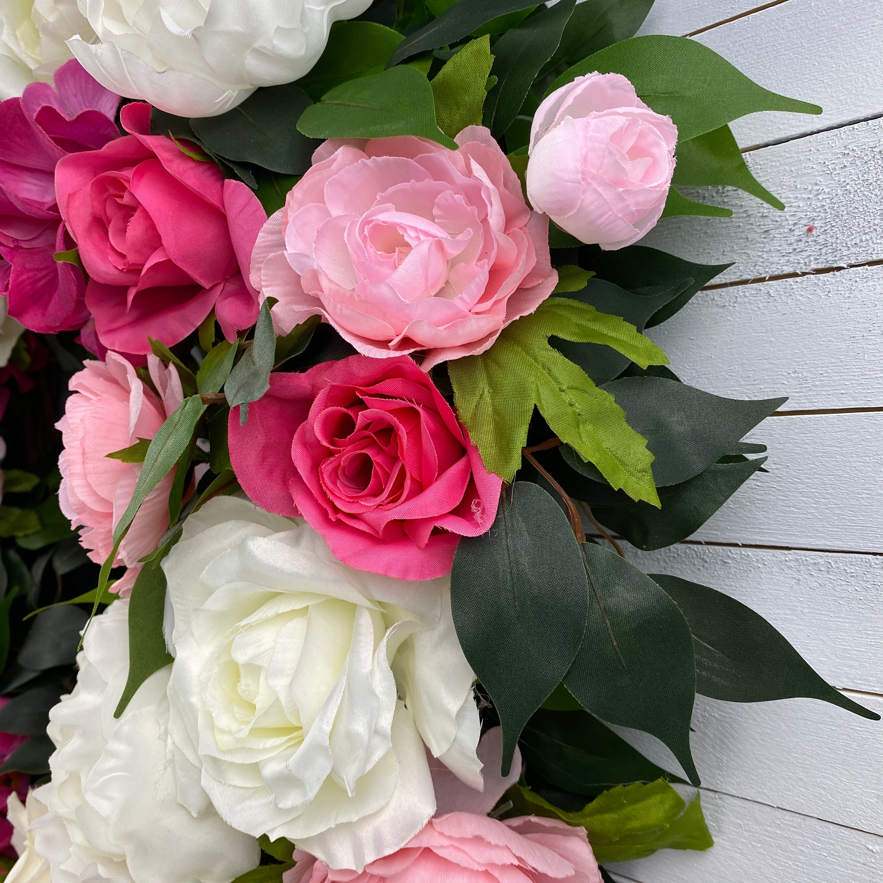 Spring Wreath for Front Door Rose Wreath Rose Grapevine - Etsy