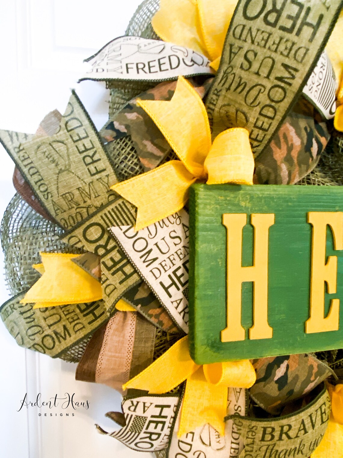 Army Hero Wreath, Deployment Wreath, U.S. Army Wreath - Etsy