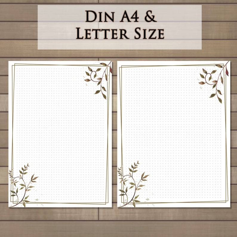 Printable Stationery Paper | Greenery Writing Paper for Your Letter ...