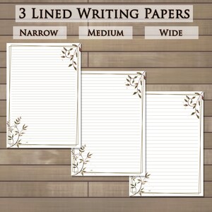 Printable Stationery Paper | Greenery Writing Paper for Your Letter ...
