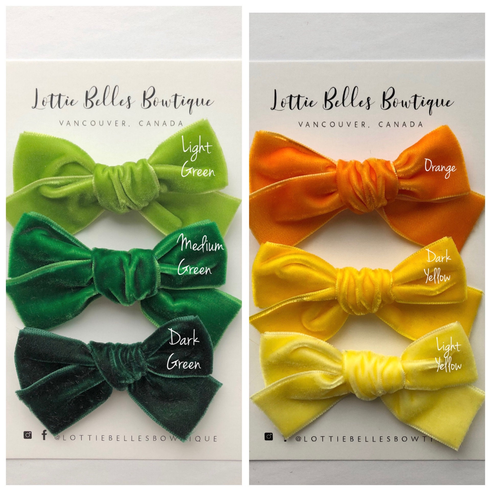 Itty bitty velvet bow 3 pack Newborn baby bows - Etsy.de