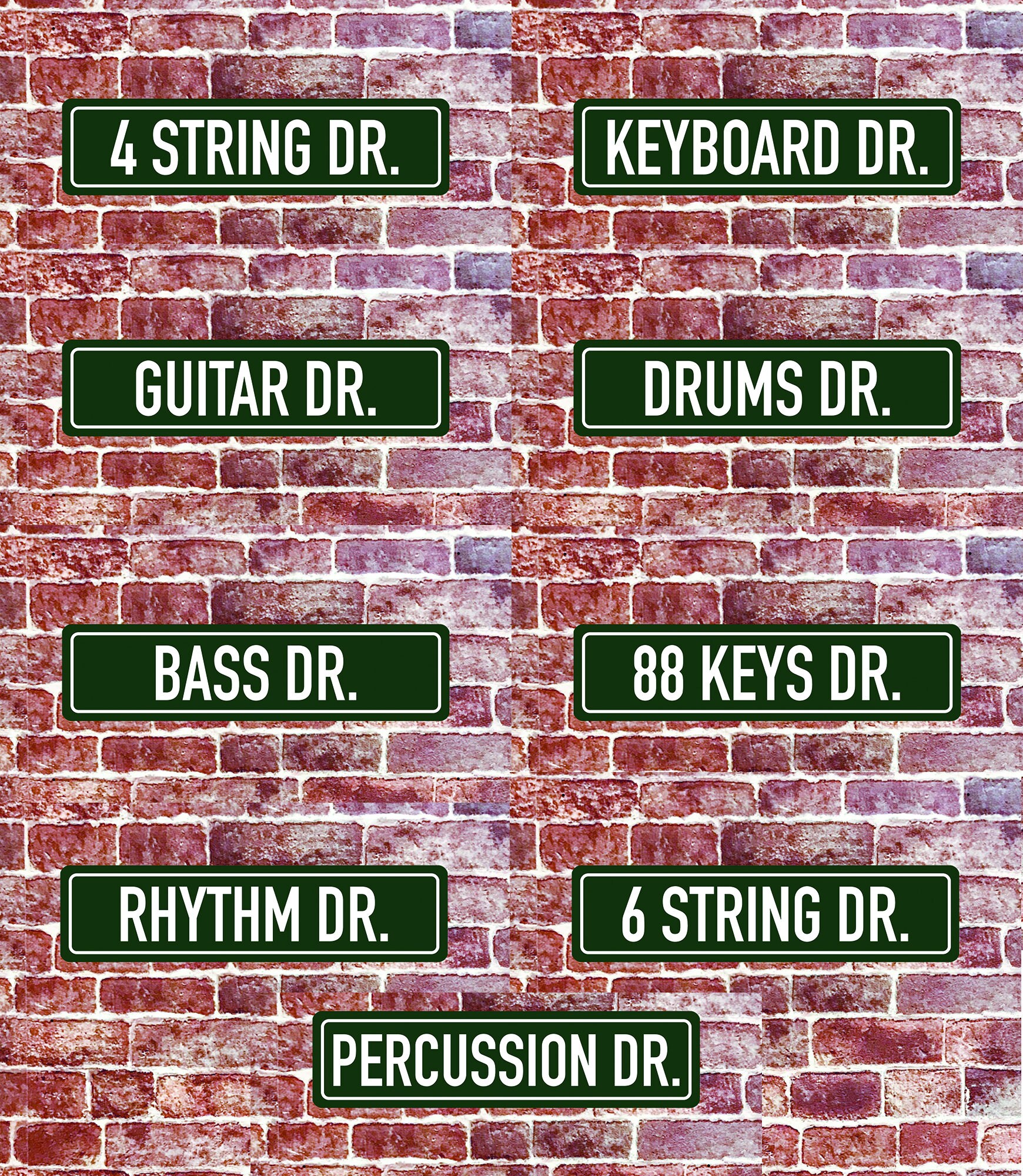 Reflective Musician Street Signs - Etsy