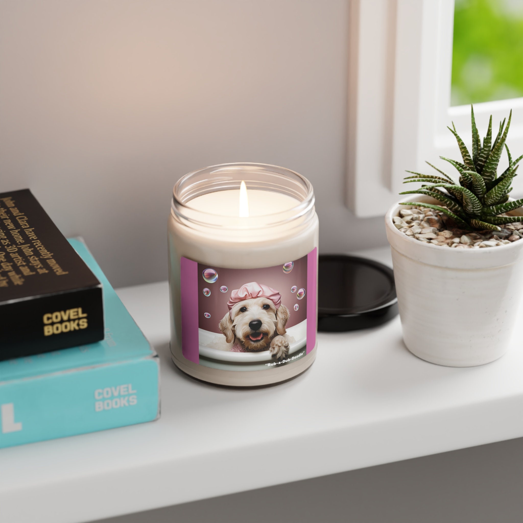 Dog Candle Scented Candle 100% Soy Candle Cotton Wick | Rub-a-dub ...