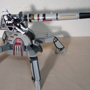 Star Wars Hasbro Clone Wars AV-7 Mobile Cannon Parts Replacement Gunner ...