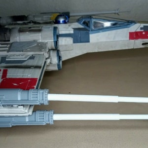 Star Wars Hasbro X-wing Parts - Replacement 11" Wing Cannons 3D Printed ...