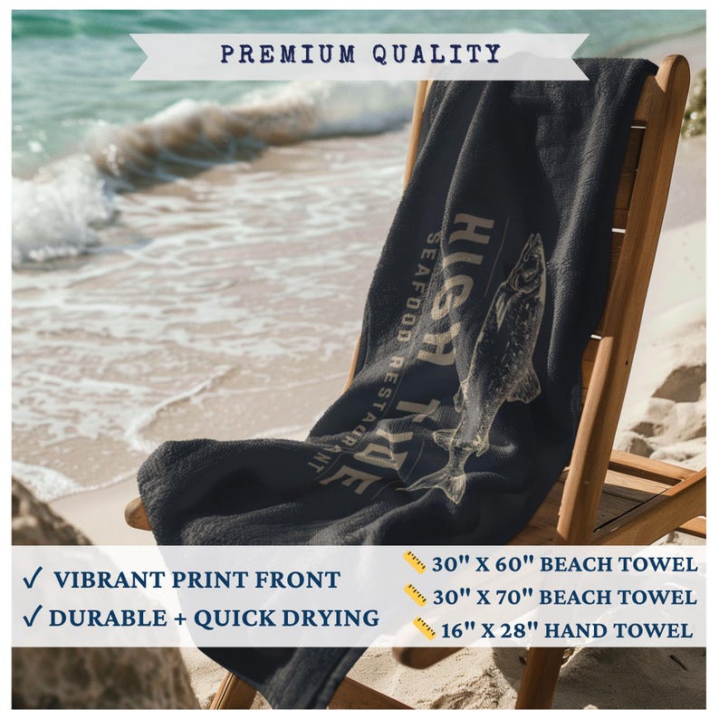 Custom Printed Beach Towel With Logo, Artwork or Text – Personalized ...