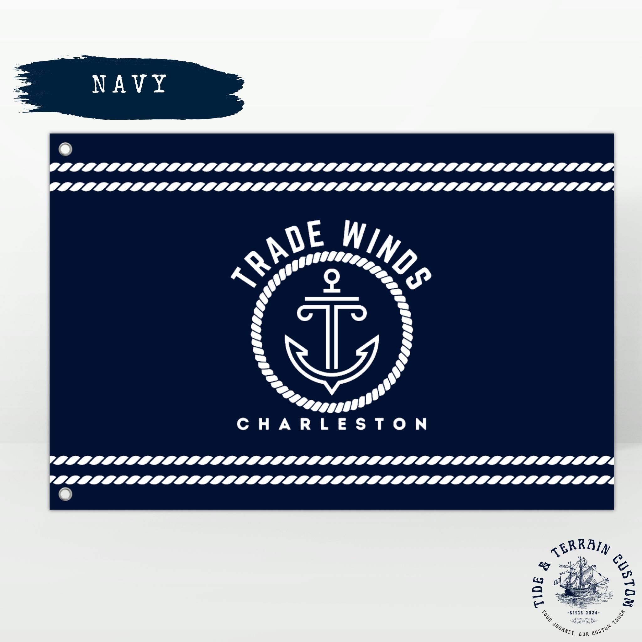 Custom Boat Name Flag: Personalized Nautical Yacht Decor - Etsy