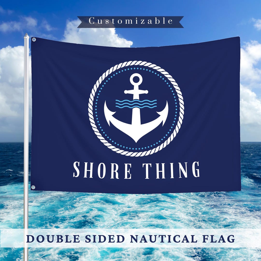 Custom Boat Name Flag: Personalized Nautical Yacht Decor - Etsy