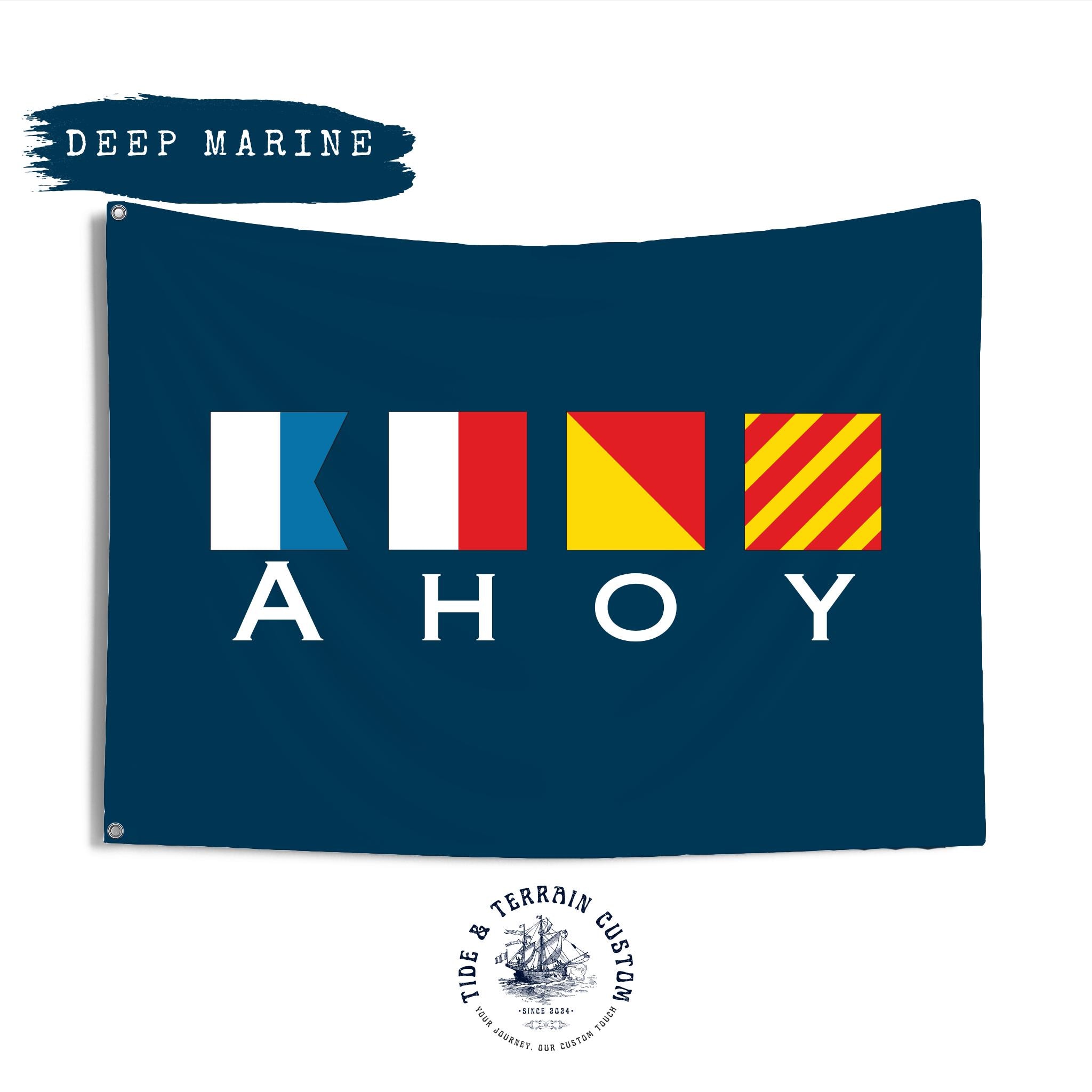 Customizable Boat Name Flag – Custom Nautical Alphabet Signal Flag With ...