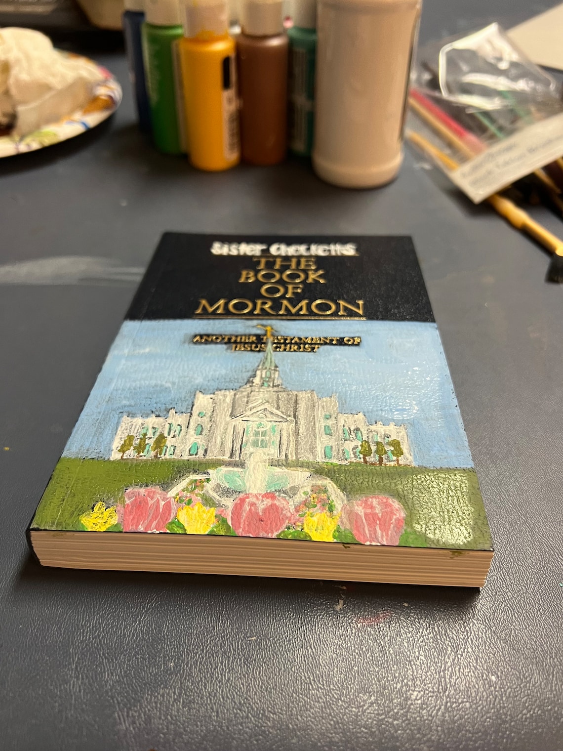 Custom Painted Book of Mormon - Etsy