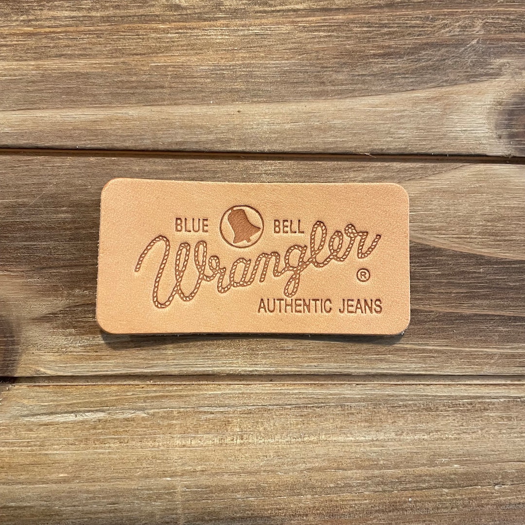 Blue Bell Custom Handmade Real Veg Tan Leather Patch Replacement ...