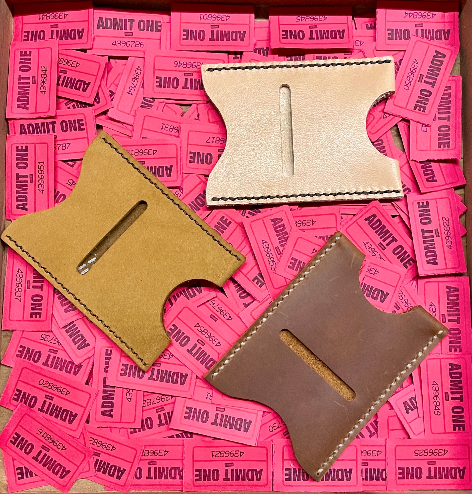 Custom Ticket Stub Leather Wallet | Etsy