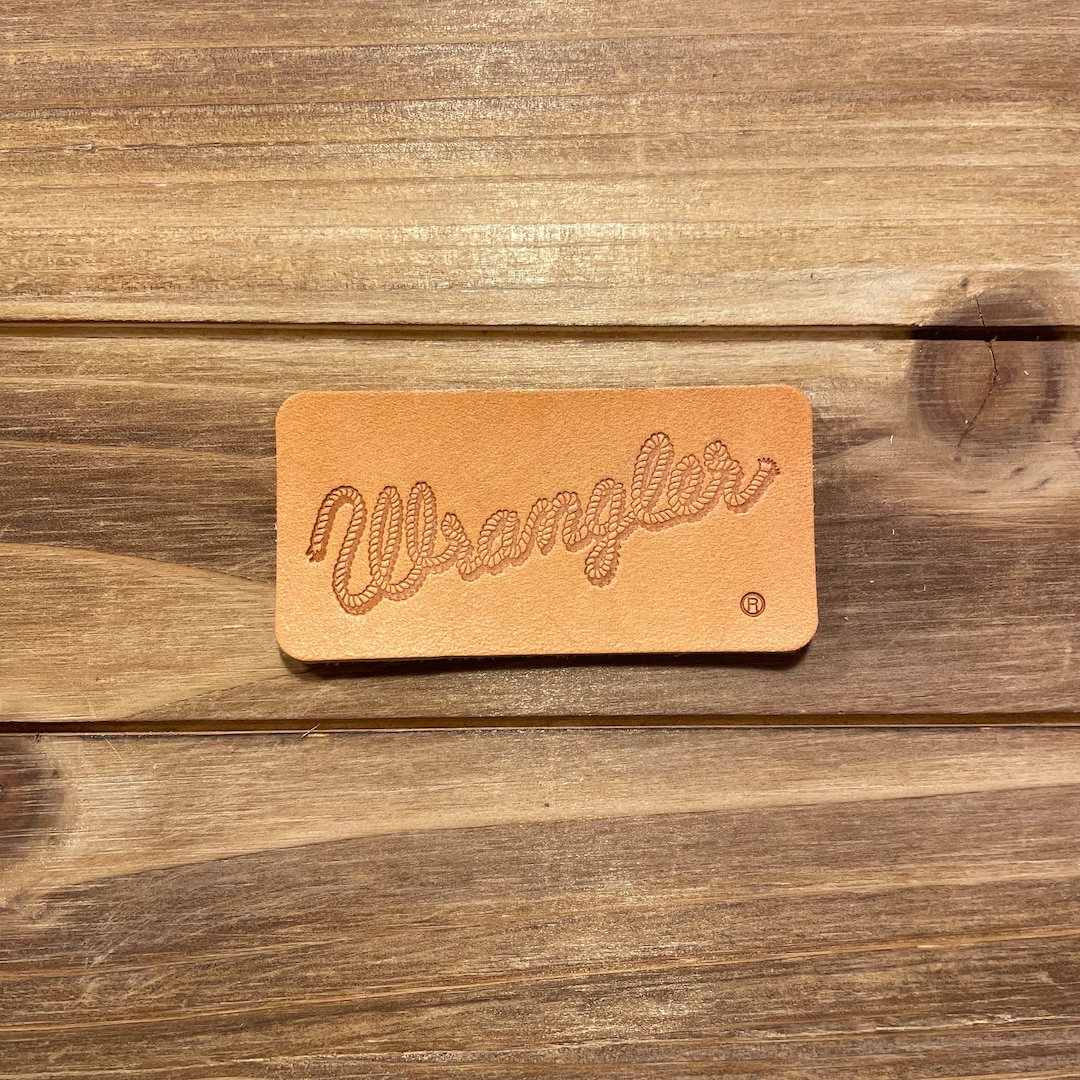 Custom Handmade Real Veg Tan Leather Patch Replacement Western Rodeo ...