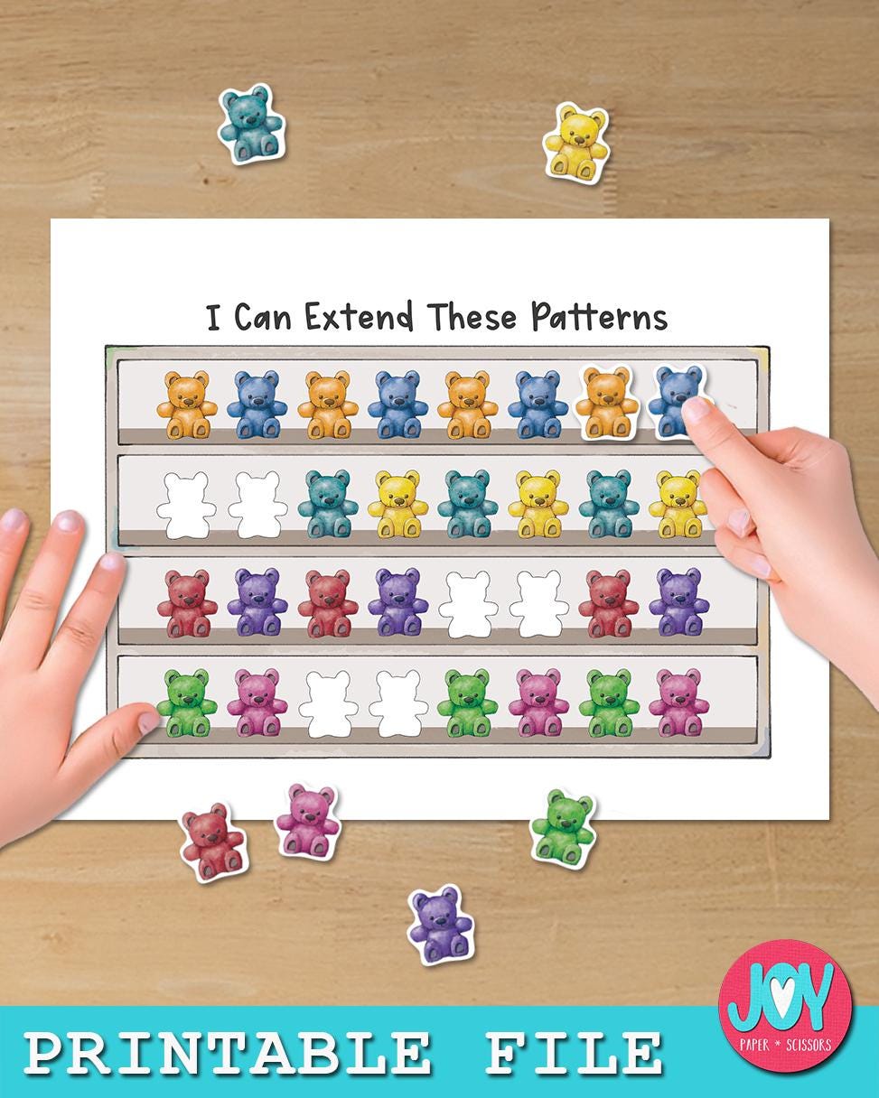 Bear Color Sorting Printable Activity, Homeschool, Busy Book, Busy ...