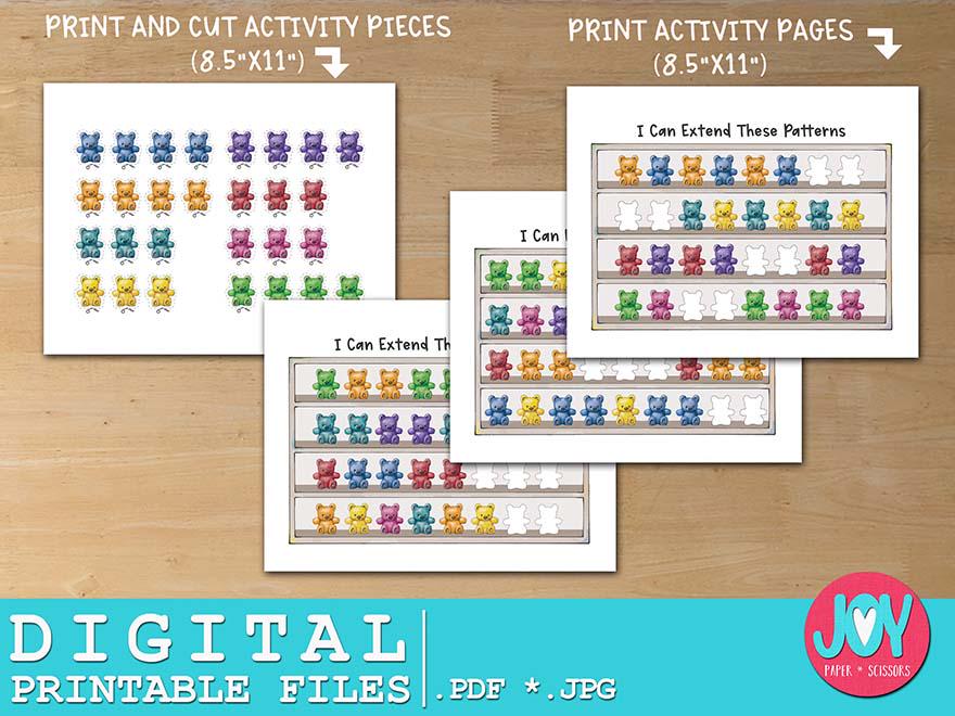 Bear Color Sorting Printable Activity, Homeschool, Busy Book, Busy ...