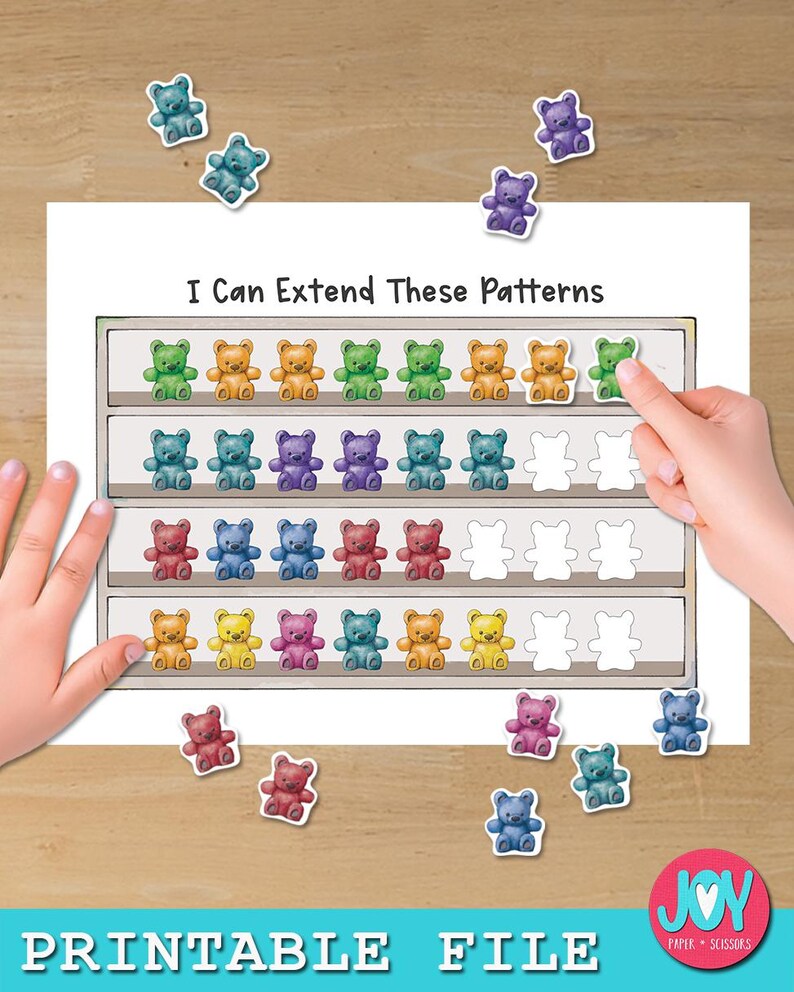 Bear Color Sorting Printable Activity, Homeschool, Busy Book, Busy ...