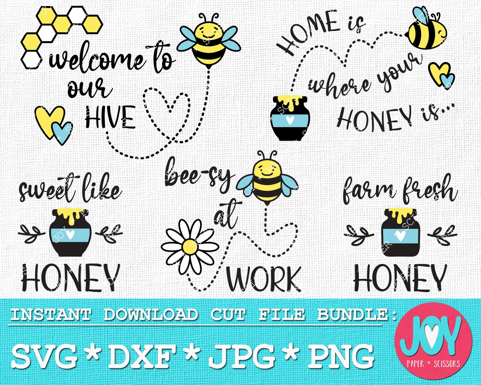 Bee Svg Bundle - Bee Sayings Svg, Bee Quotes Svg, Honey Bee Svg ...