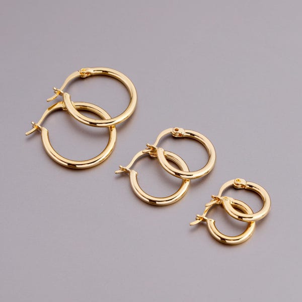 Small Gold Hoops - Etsy