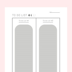 Simple to Do List Printable Planner / Daily to Do List / Project ...