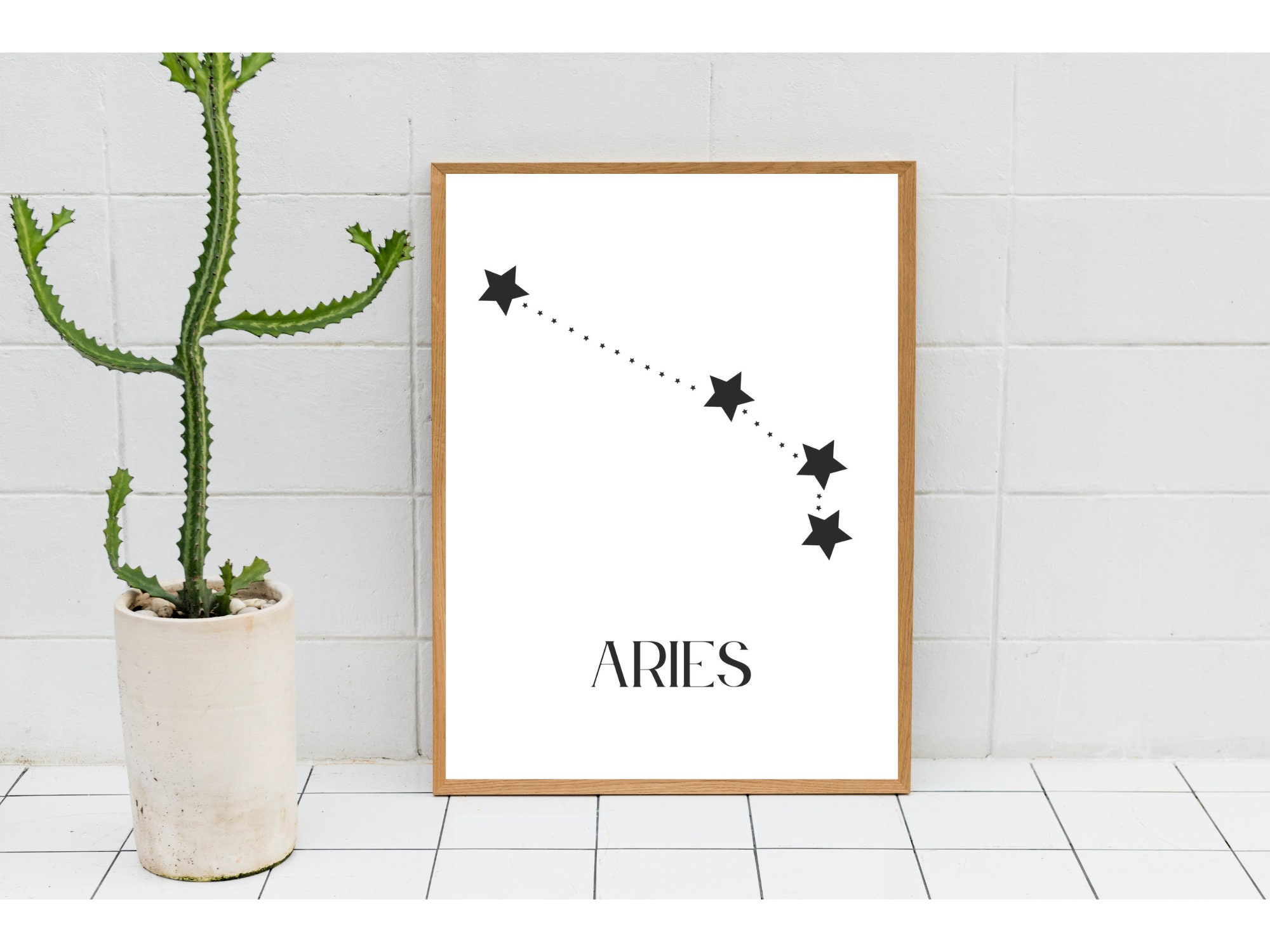 Aries Constellation Art / Aries Print / Aries Poster / Aries Zodiac ...