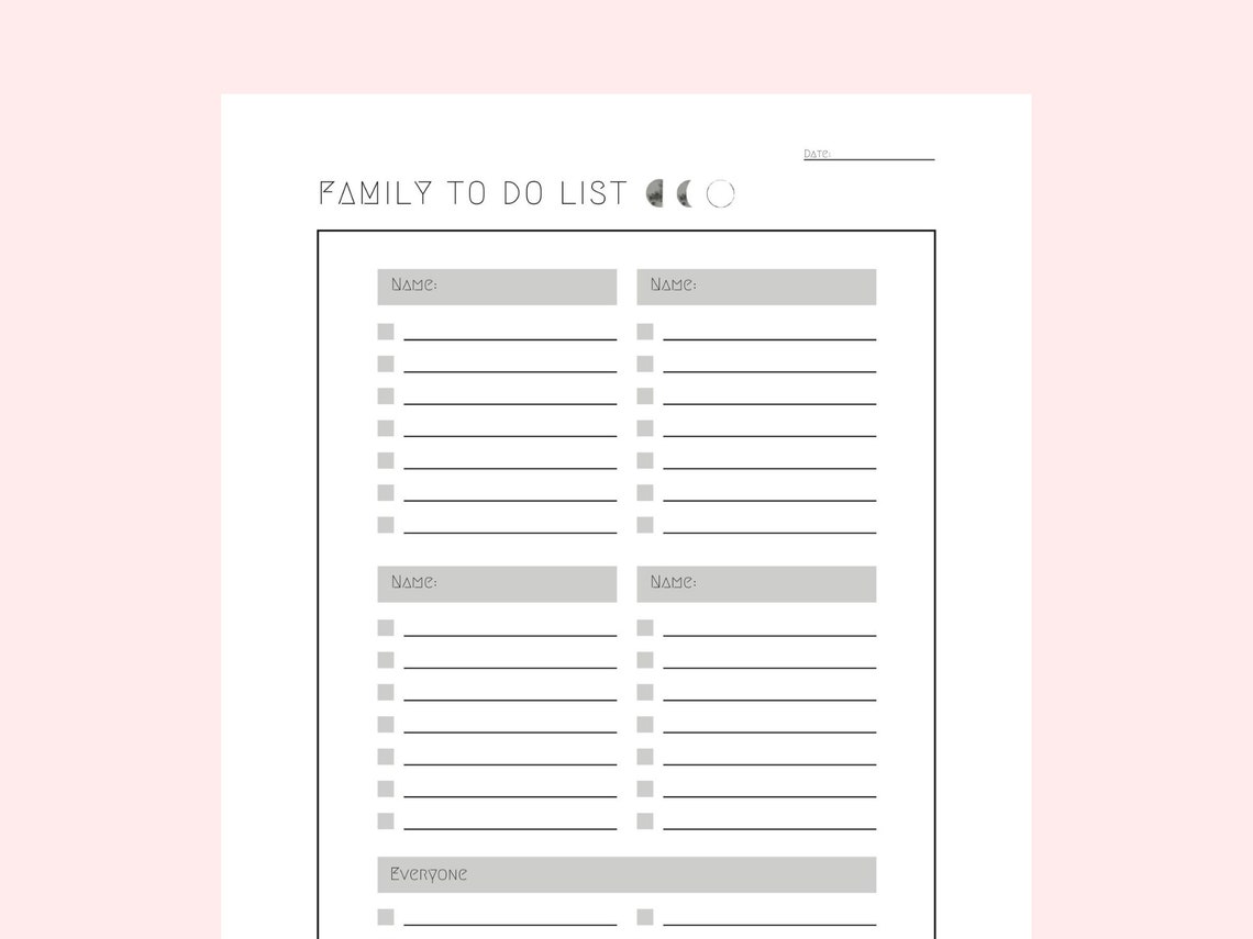 Simple to Do List Printable Planner / Daily to Do List / Project ...