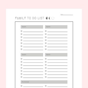 Simple to Do List Printable Planner / Daily to Do List / Project ...