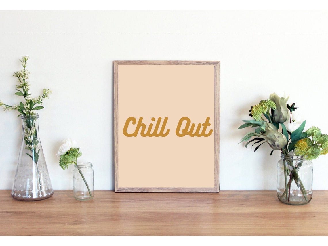 Chill Out Print, Instant Download Wall Art Boho - Etsy